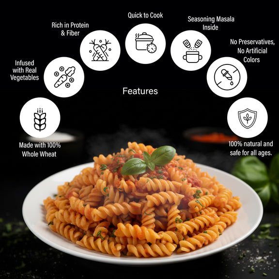 Nutri Pasta Combo 220g (Pack of 4) | Carrot,Beetroot,Moringa,Tomato ...