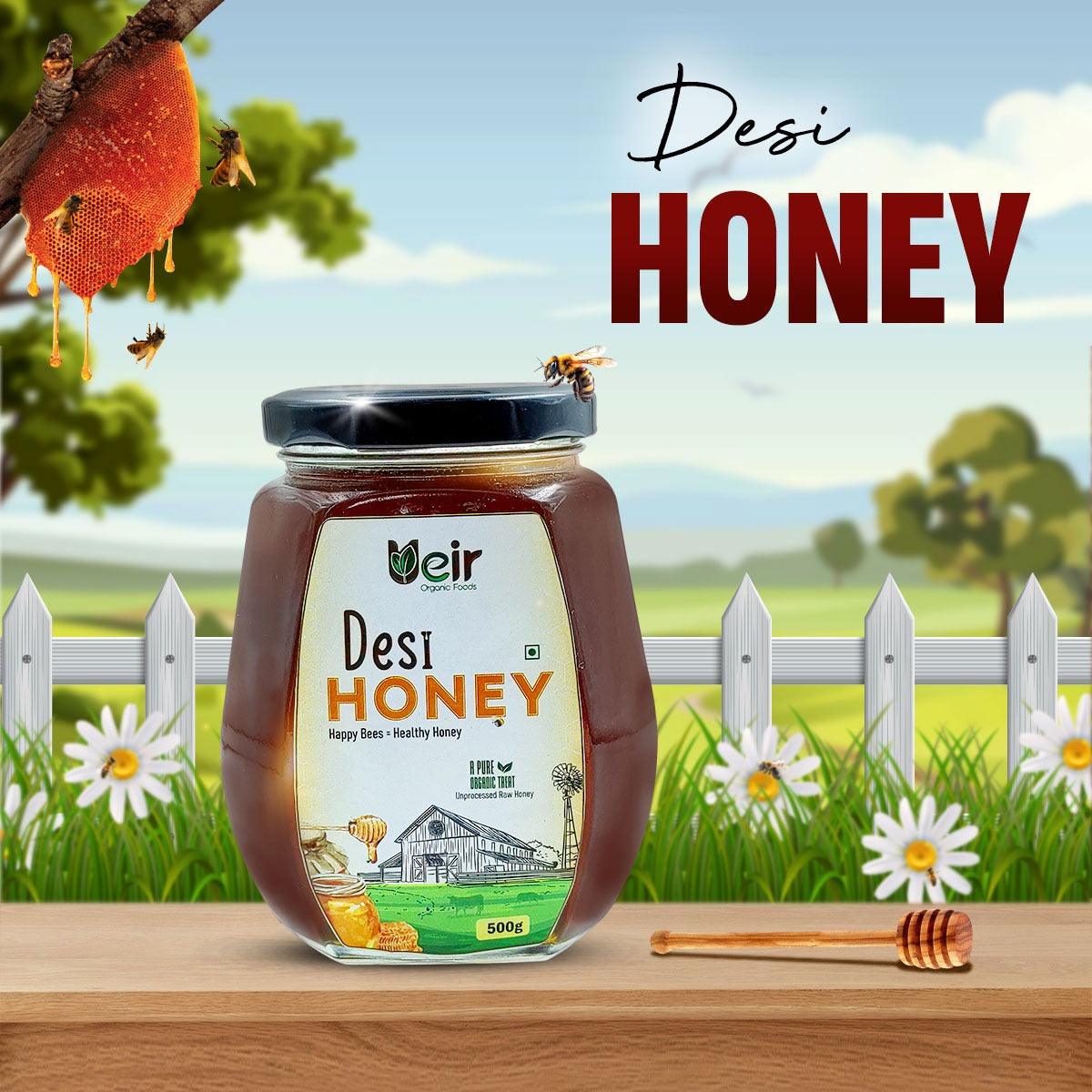 Pure Desi Honey Taste the Essence of Authenticity | Indulge in Nature's ...
