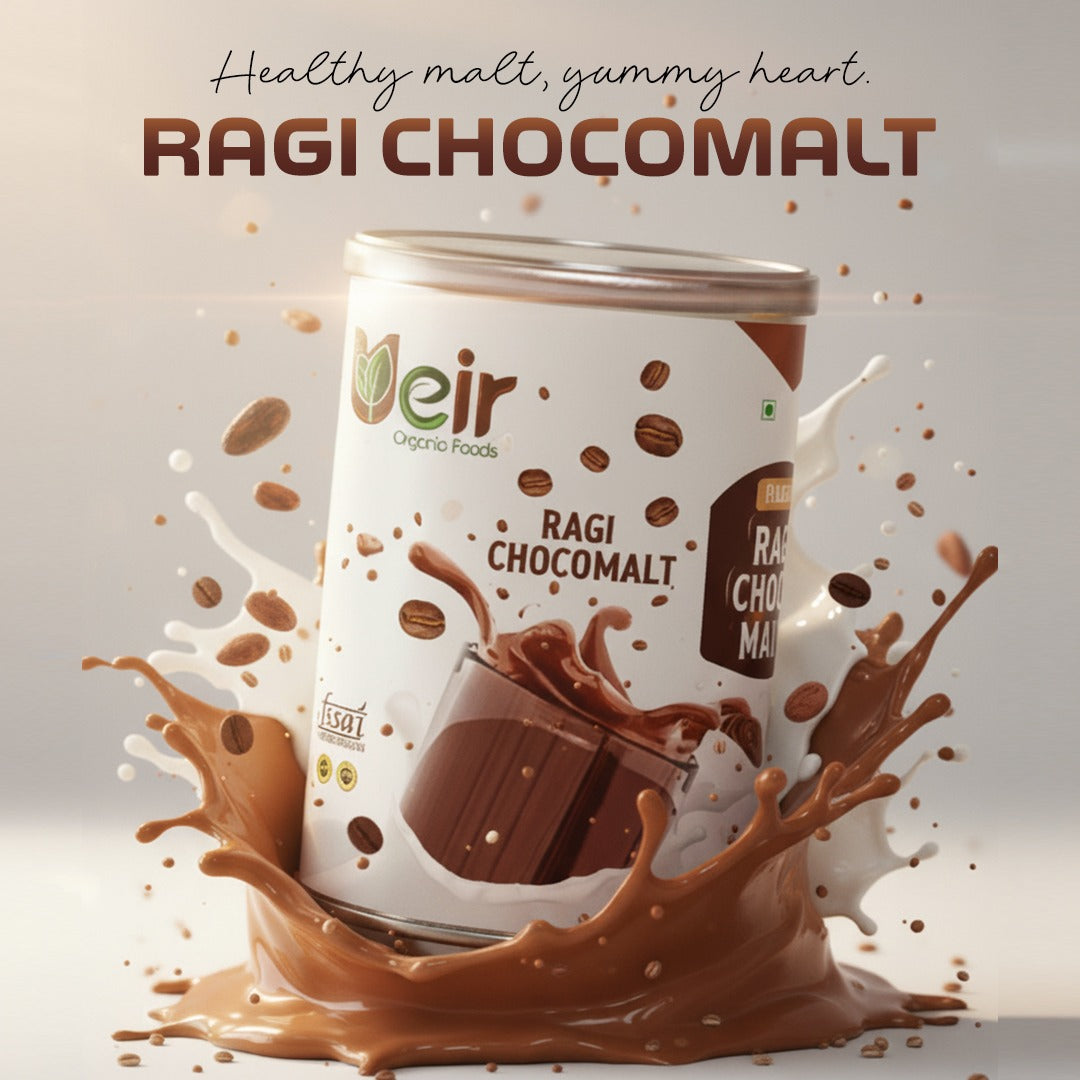 Nutrient-Rich Bliss in Every Sip: Sprouted Ragi Choco Malt | Ragi Malt ...