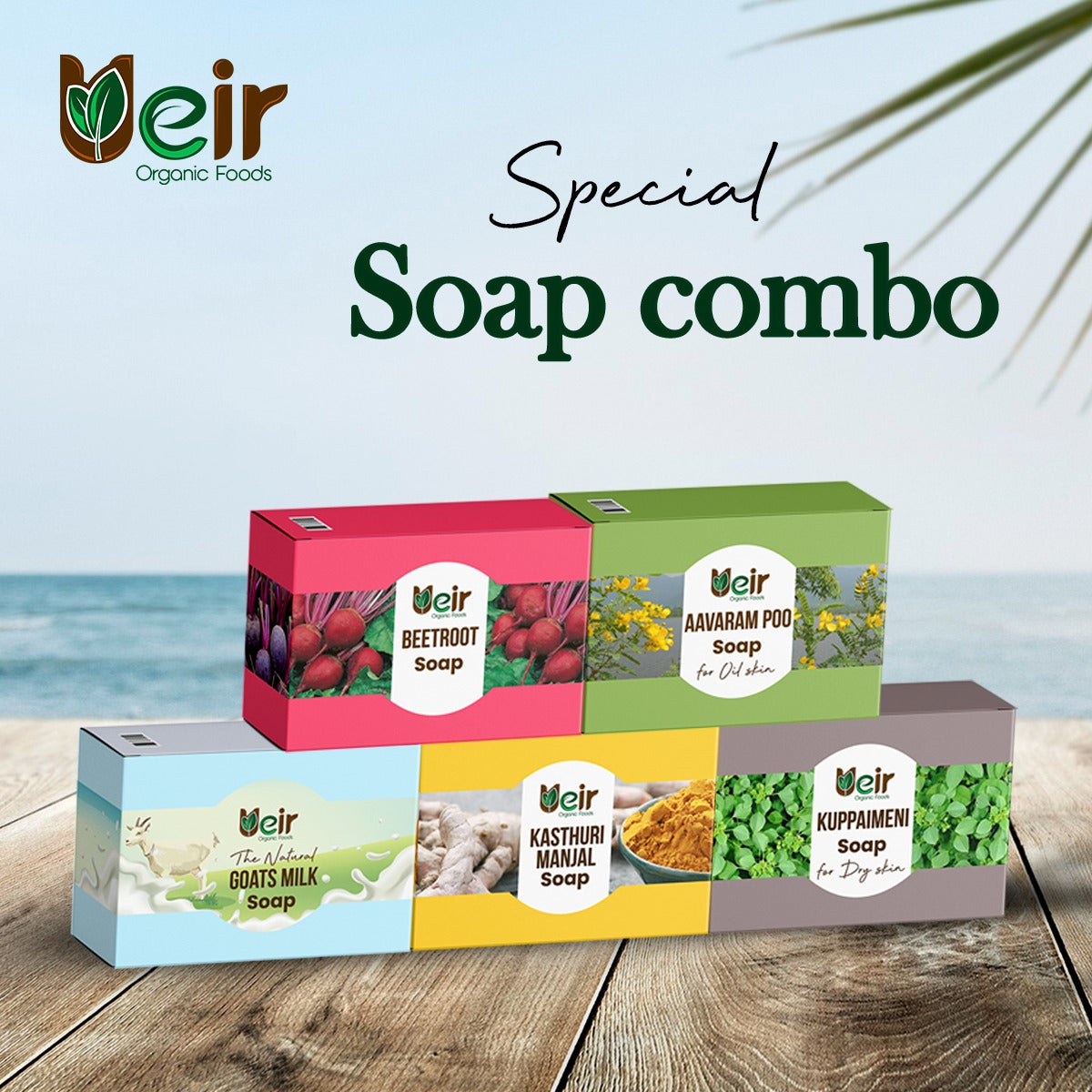 Ueir Special Soap Combo (Pack of 5 Soaps) – Ueir Organic Foods